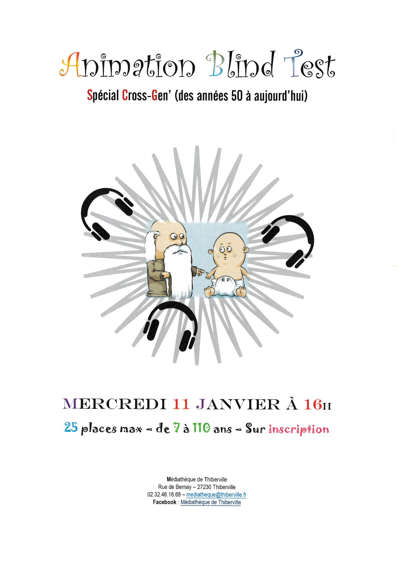 Animation blind test spécial Cross-gen - Mairie de Thiberville